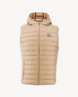 Jott Doudoune sans manches &agrave; capuche Beige Pat - Taille 4XL