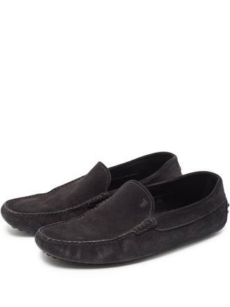 Tod's mocassins en daim - Noir
