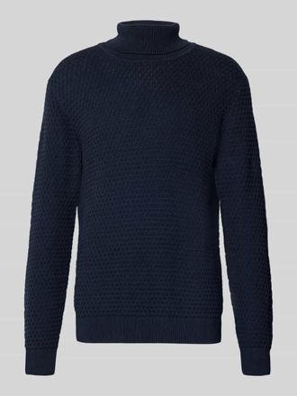 Mc Neal Rollkragenpullover mit gerippten Abschl&uuml;ssen