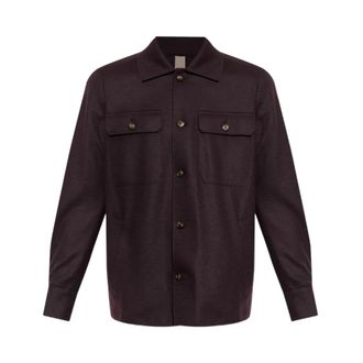 Eleventy Hemd mit Taschen - - Shirts - Herren - Lila - 2XL