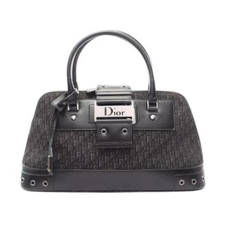 Dior Pre-owned Street Chic Trotter Canvas Leder Handtasche - - Pre-owned - Damen - Schwarzk - ONE SIZE