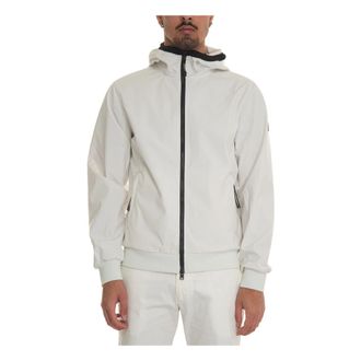 Woolrich Soft Shell Zip Hoodie Jacke - - Sweatshirts & Hoodies - Herren - Wei&szlig; - 2XL