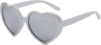 Generic Lunettes De Soleil Personnalis&eacute;es Coeur Mignon Femmes Photo Vacances Lunettes De Soleil(Gray)