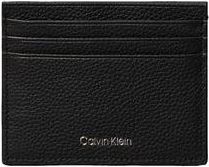 Calvin Klein Porte-cartes en cuir grain&eacute;