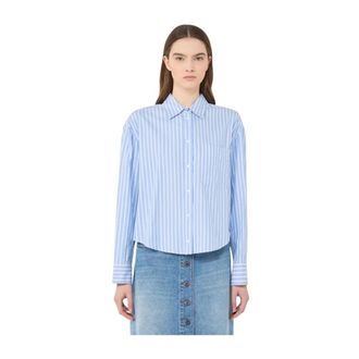 Max Mara Damen, Blusen & Hemden, Blau, MGr&ouml;&szlig;e
