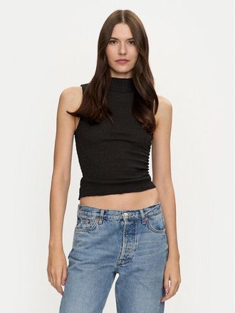 Brave Soul Bluse LV-272CHASEBLK Schwarz Slim Fit