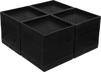 Artibetter MOLUCKFU 4 St&uuml;ck M&ouml;belerh&ouml;hungen Hohe M&ouml;belbeine aus Robustem Kunststoff mit Rutschfester Gummibasis f&uuml;r Bett Sofa Tisch und Stuhl Stabile Kratzschutz