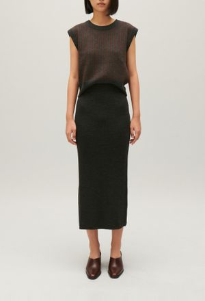 Claudie Pierlot Pull sans manches maille ray&eacute;e