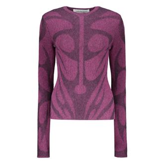 Paolina Russo Virgin Wool Sweater - - Knitwear - Damen - Lila - S