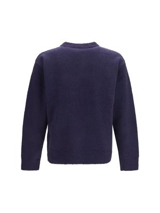 Axel Arigato Embroidered Logo Henley Sweater - Navy