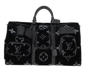 Louis Vuitton Black Keepall Bandouliere 50