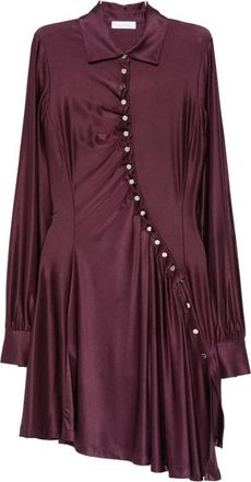 Paco Rabanne Femme, Robes, Violet, Taille: 34 FR Ruched Shirt Dress