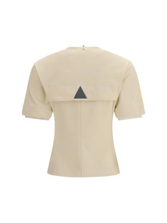 Moncler Cotton T-Shirt - Beige