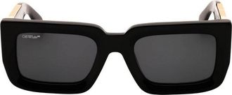 Off-white Off White - Boston Sonnenbrille f&uuml;r Herren/Damen Unisex (Schwarz/Gold/Dunkelgrau)