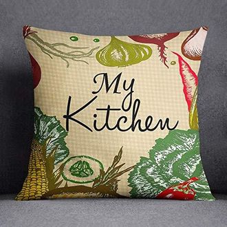 Bonamaison Le Jardin du Lin Kissenhüllen, Cotton, Mehrfarbig, 45x45