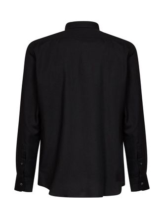 Ermenegildo Zegna Mens Shirt Cashco Black Cotton