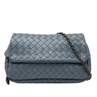Bottega Veneta Pre-owned Gewebte Leder Umh&auml;ngetasche - - Pre-owned - Damen - Blau - ONE SIZE