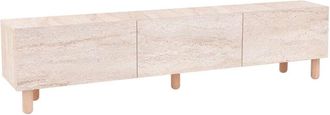 Hanah Home Meuble TV en bois Alvin - 180 x 31 x 42 cm - Beige