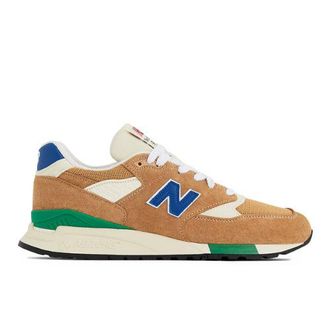 New Balance Unisexe Made in USA 998 en Orange/Bleu, Leather, Taille 41.5 Large