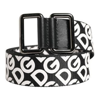 Dolce & Gabbana Homme, Accessoires, Noir, Taille: ONE Size Logo Buckle Belt