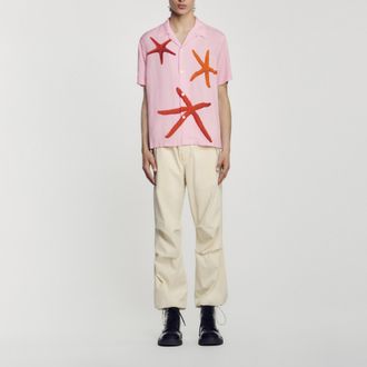 Sandro Chemise imprim&eacute; &eacute;toiles de mer