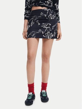 Desigual Minirock 25SWFW03 Schwarz Regular Fit