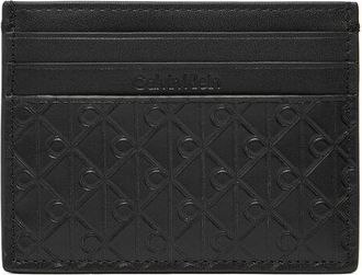 Calvin Klein Kreditkartenetui Embossed Emblem Card Case LV04D1128G Schwarz