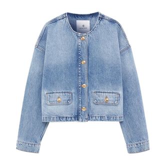 Anine Bing Femme, Vestes, Bleu, Taille: 40 FR Denim Vestes