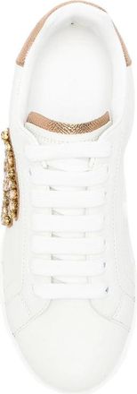 Dolce & Gabbana Logo-Embellished Low-Top Sneakers - White