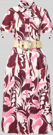 Zabaione Hemdblusenkleid mit G&uuml;rtel Modell Ta44mara
