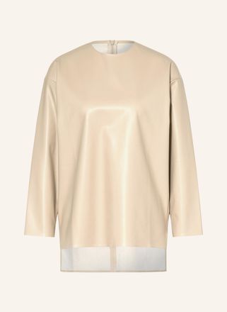 Wolford Shirt In Lederoptik Mit 3/4-Arm beige
