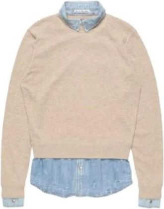 Acne Studios Femme, Pulls, Beige, Taille: 40 FR Maille ras du cou