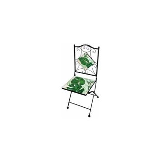 Dea Chaise en acier avec d&eacute;cojardin costatica d&eacute;cor&eacute; si&egrave;ge en c&eacute;ramique