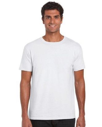 Gildan T-Shirt Homme - Gildan Adult Softstyle T-Shirt - Blanc (White) - FR : X-Large (Taille fabricant : X-Large)