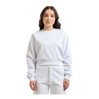 Ga&euml;lle Paris Femme, Sweatshirts et sweats &agrave; capuche, Blanc, Taille: 42 FR SweaT-shirt &agrave; Col Ras du Cou et Manches Longues