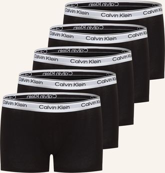 Calvin Klein 5er-Pack Boxershorts Icon Cotton Stretch schwarz