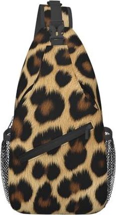 Generic Sac &agrave; bandouli&egrave;re imprim&eacute; l&eacute;opard - Sac &agrave; dos de voyage pour homme - Sac &agrave; dos de randonn&eacute;e