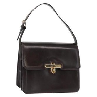 Gucci Pre-owned Vintage Lederhandtasche - - Pre-owned - Damen - Braun - ONE SIZE