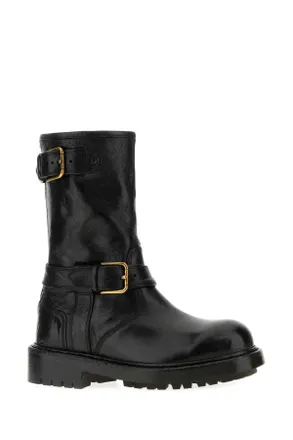Dolce & Gabbana Mens Boot Black Leather