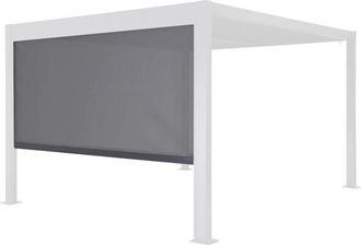 Sweeek Sweeek - Store lat&eacute;ral 3m pour pergola bioclimatique - Aluminium - Toile textil&egrave;ne r&eacute;sistante aux UV - Protection contre intemp&eacute;ries et regards