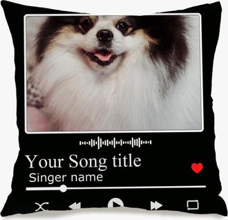Generic Erstellen Sie Ihr eigenes Kissen mit Bild und Text, personalisierbar, als Geschenk, Haustier, Familie, Jahrestag oder Dekoration