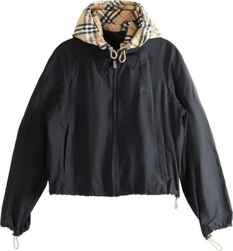 Burberry Check-hood Cropped Jacket