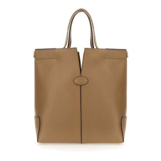 Tod's Femme, Sacs, Brun, Taille: ONE Size DBM Shopping Tote Piccola