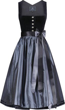 Amsel Dirndl Anna aus Samt und Brokat mit Sch&uuml;rze in