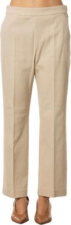 Max Mara Pantalon en jersey - Femme - Pantalons - Beige - Taille: 42 FR