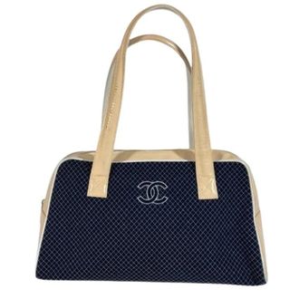 Chanel Pre-owned Vintage Canvas Boston Bag - - Pre-owned - Damen - Blau - ONE SIZE
