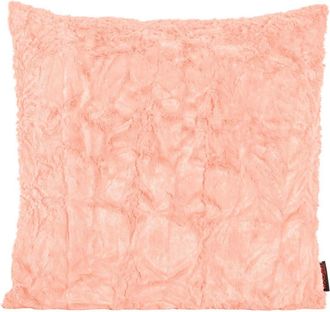 Magma Heimtex Magma Kissenhülle Fluffy - 50 x 50 cm - Plüsch Kissenhülle Felloptik - sehr flauschig und kuschelig - in vielen Farben, Farbe:Magma_apricot_072