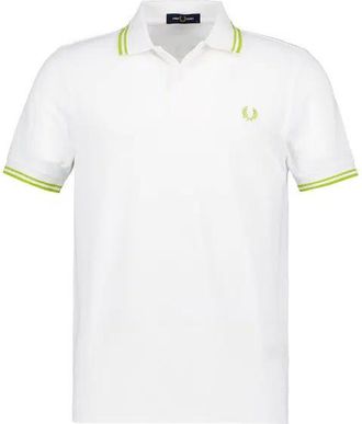 Fred Perry Herren Polo-Shirt wei&szlig;