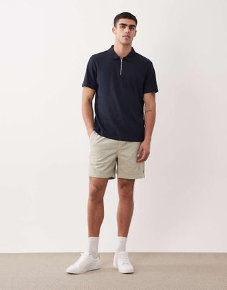 Polo Ralph Lauren Short &agrave; logo embl&eacute;matique - Taupe-Neutre