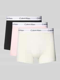 Calvin Klein Underwear Trunks mit elastischem Logo-Bund im 3er-Pack